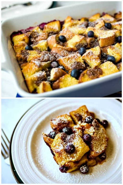 Bed & Breakfast Blueberry Strata - Life, Love, and Good Food