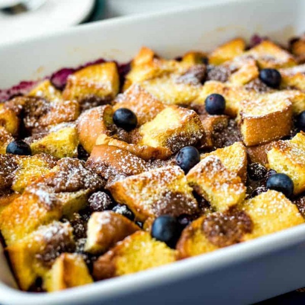 Bed & Breakfast Blueberry Strata - Life, Love, and Good Food