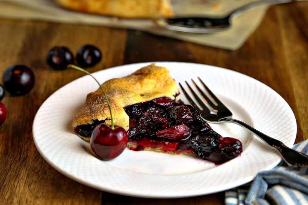 Easy Cherry Galette with Fresh Cherries - Life, Love, and Good Food
