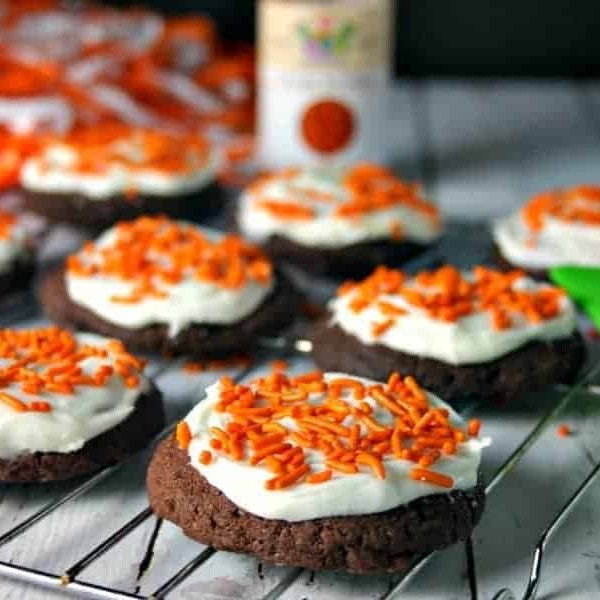 Iced Chocolate Drop Cookies - Life, Love, and Good Food