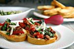Roasted Red Pepper and Bacon Bruschetta - Life, Love, and Good Food