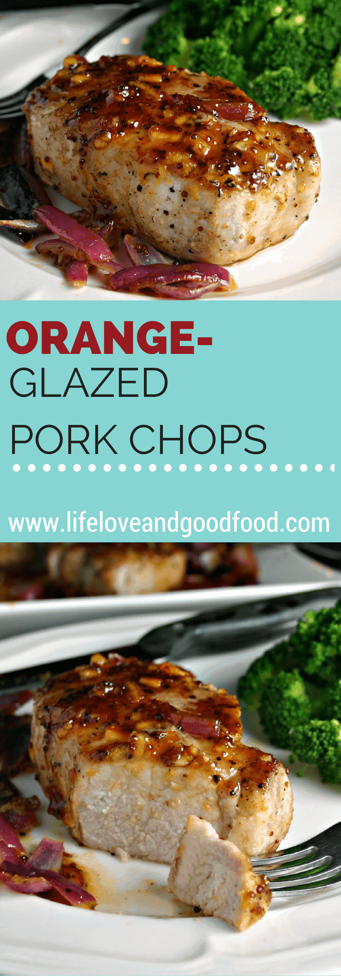 Orange Mustard Glazed Pork Chops - Life, Love, and Good Food