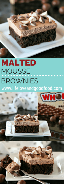 Malted Mousse Brownies - Life, Love, and Good Food