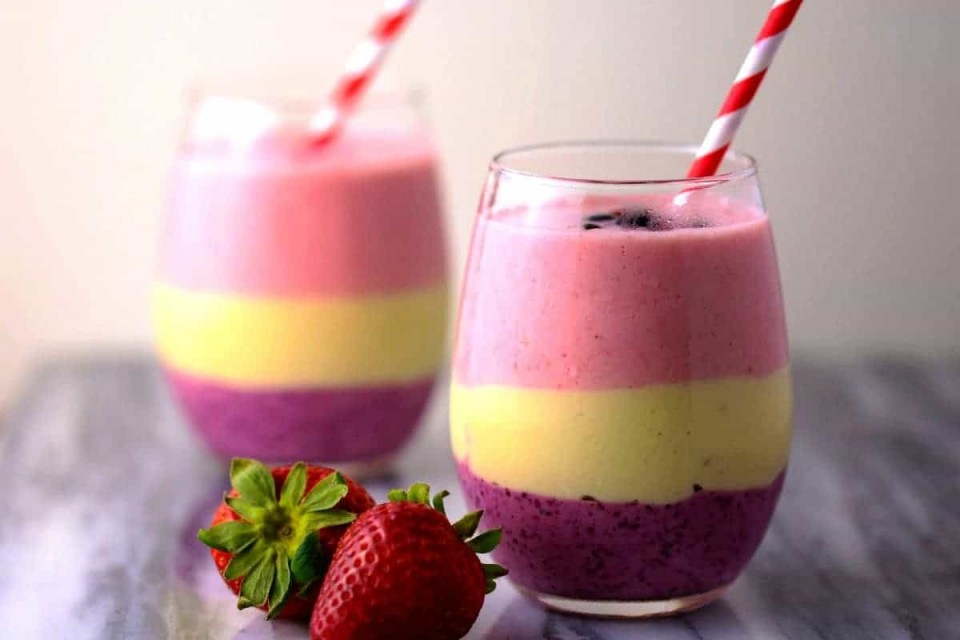 Tropical Layered Smoothie - Life, Love, and Good Food