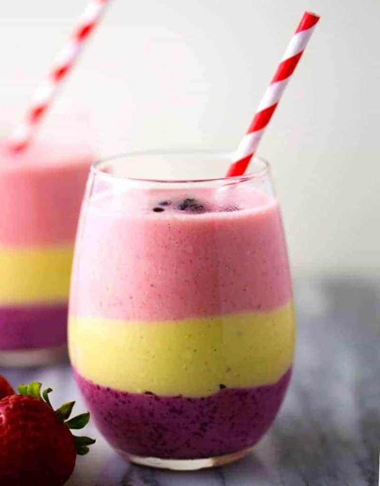 Tropical Layered Smoothie - Life, Love, and Good Food
