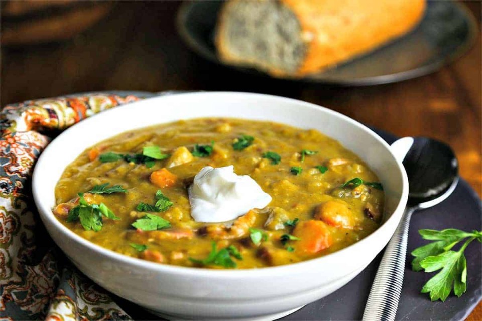 Smoky Ham Split Pea Soup - Life, Love, and Good Food