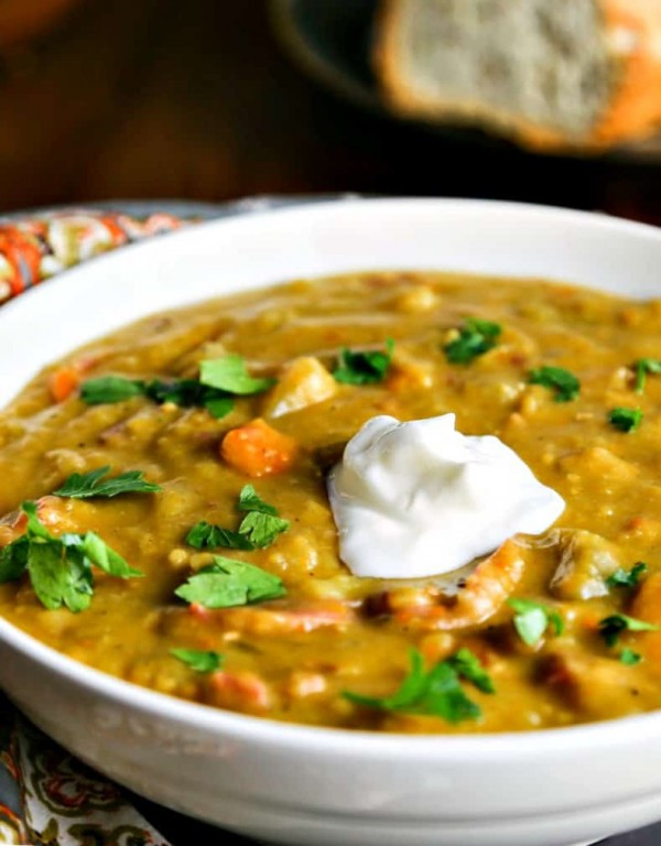 Smoky Ham Split Pea Soup - Life, Love, and Good Food