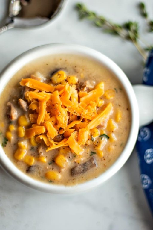 Cheesy Chicken Corn Chowder - Life, Love, and Good Food