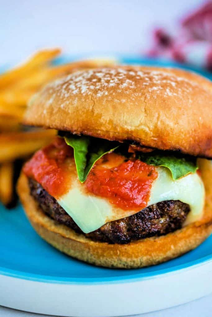 Italian Burgers on Garlic Butter Buns - Life, Love, and Good Food