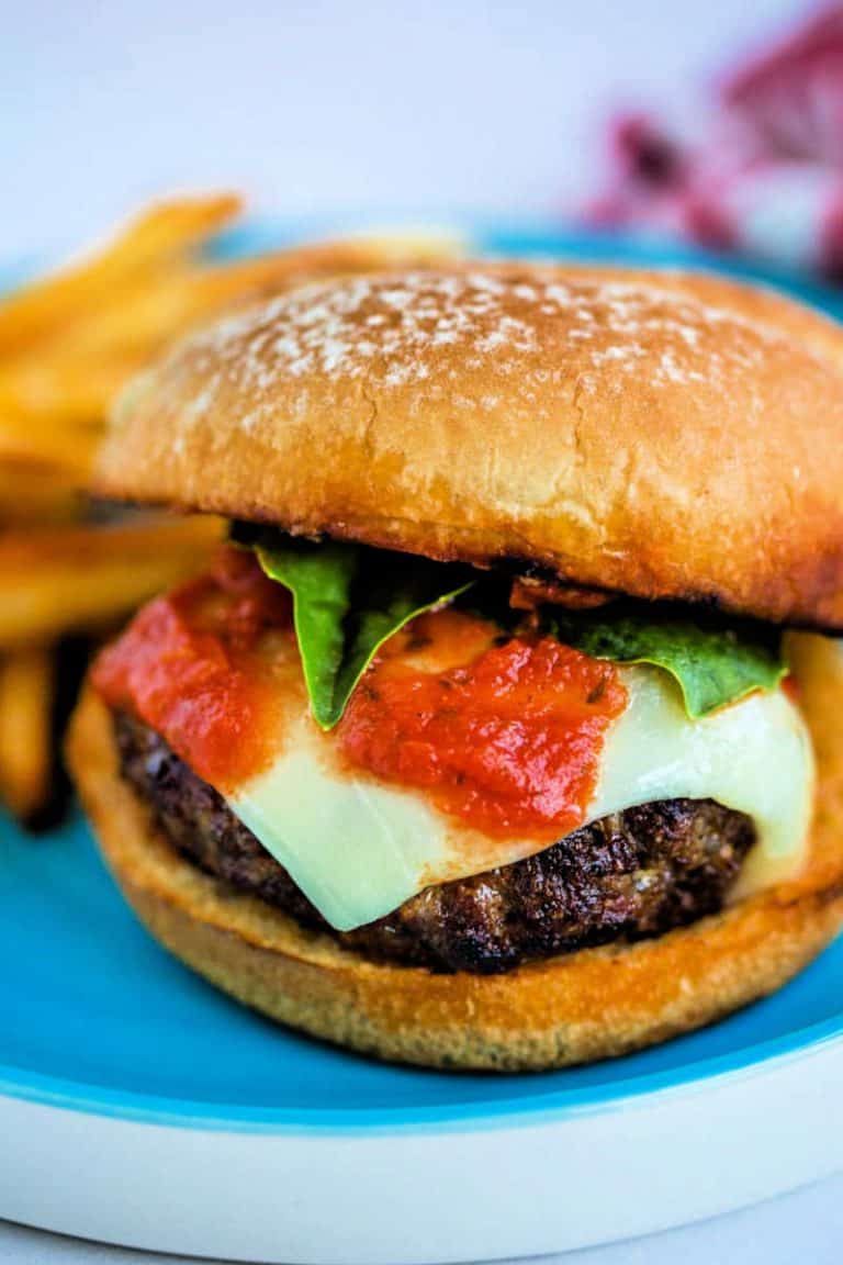 Italian Burgers on Garlic Butter Buns - Life, Love, and Good Food