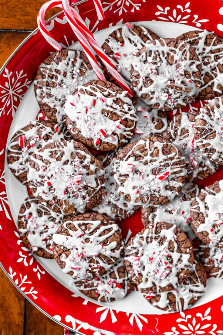 Peppermint Chocolate Drop Cookies - Life, Love, and Good Food