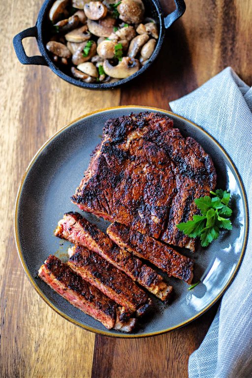 Coffee Rubbed Ribeye Steak - Life, Love, and Good Food