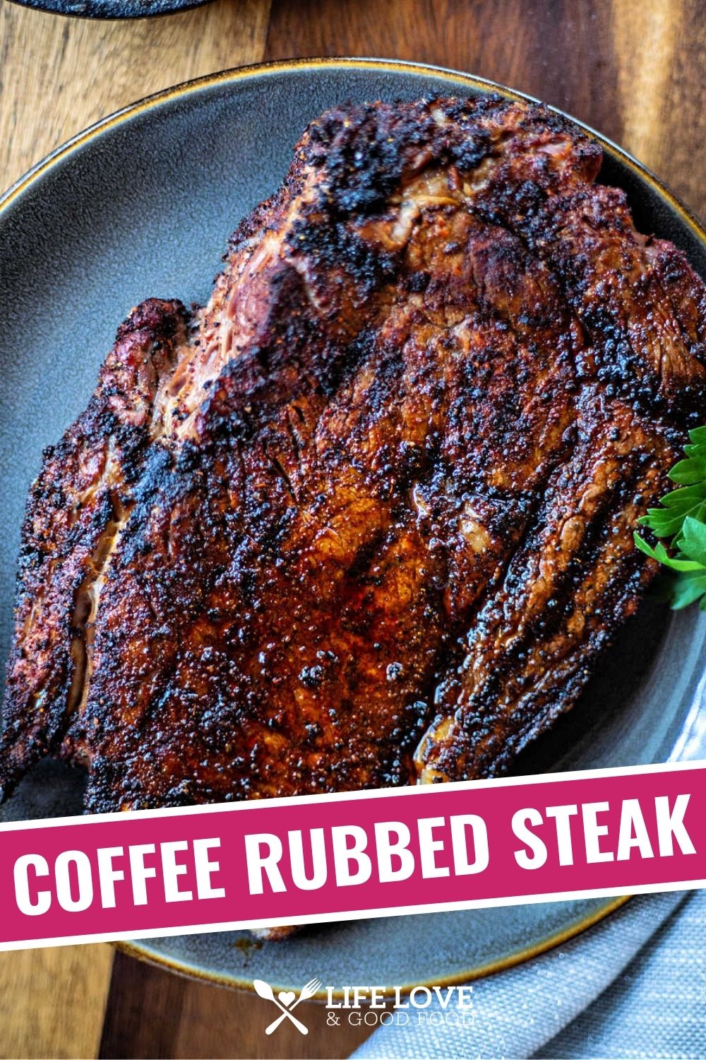 Coffee Rubbed Ribeye Steak - Life, Love, and Good Food