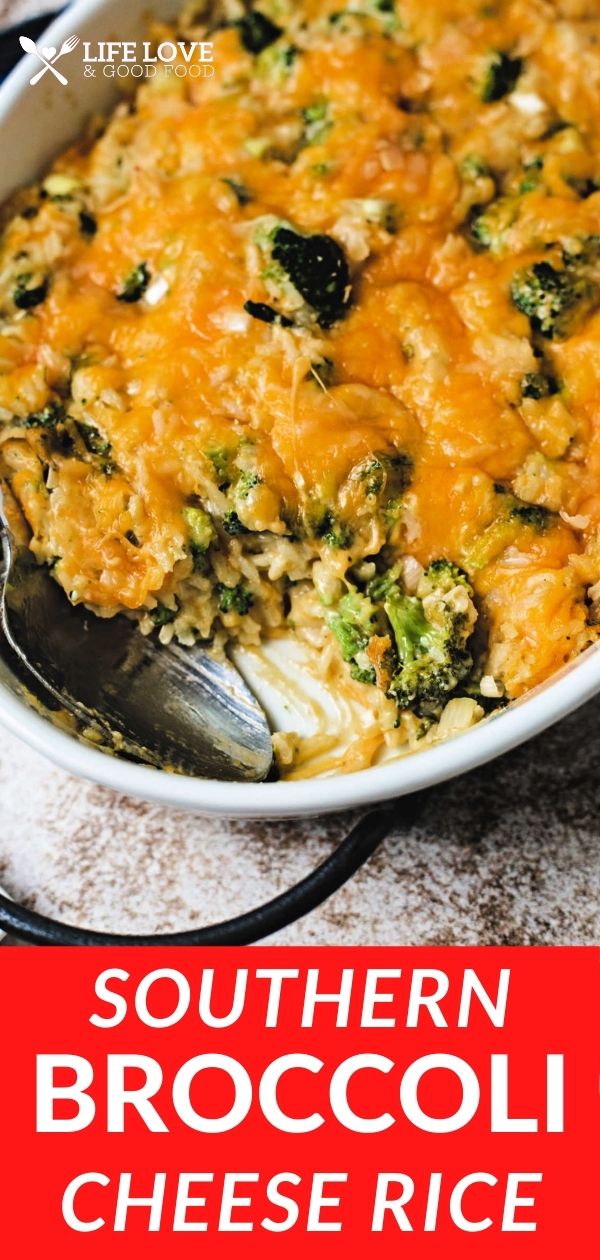 Southern Broccoli Cheese Rice Casserole - Life, Love, and Good Food