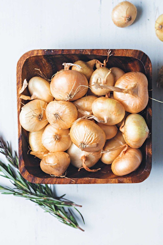 Glazed Cipollini Onions with Rosemary - Life, Love, and Good Food