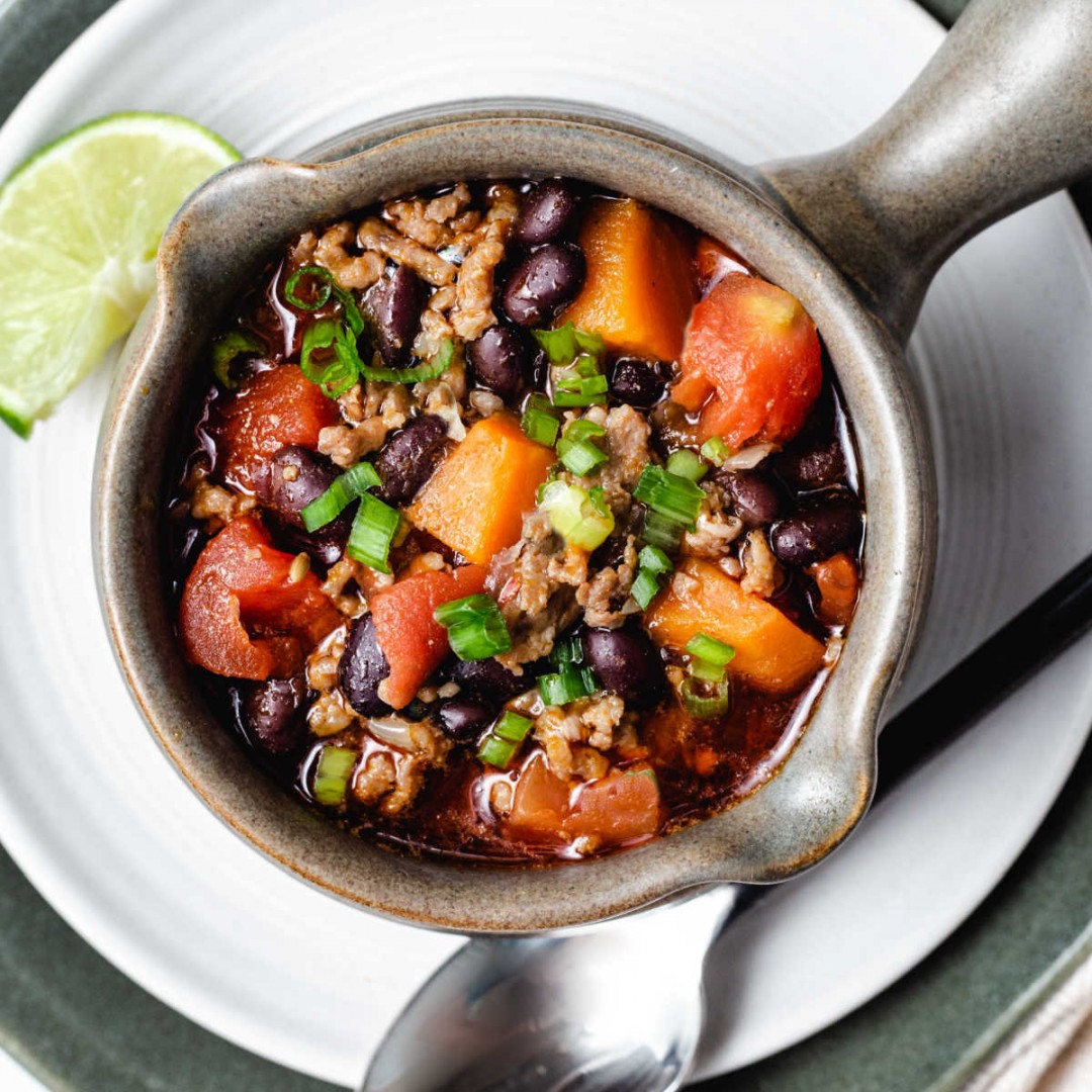 Black Bean Sweet Potato Chili - Life, Love, and Good Food