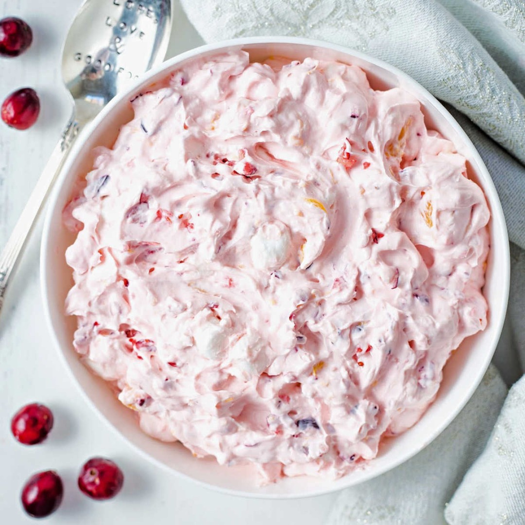 Easy Cranberry Fluff Marshmallow Salad - Life, Love, and Good Food