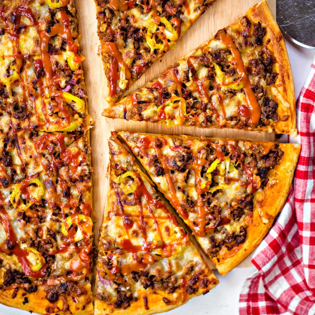 Cheeseburger Pizza - Life, Love, and Good Food