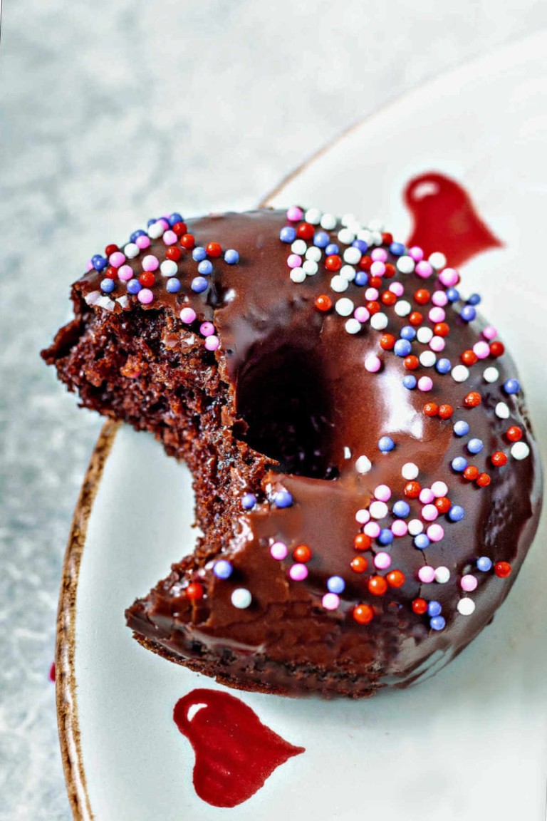 Glazed Chocolate Donut Recipe (Easy Baked Donuts) - Life, Love, and ...