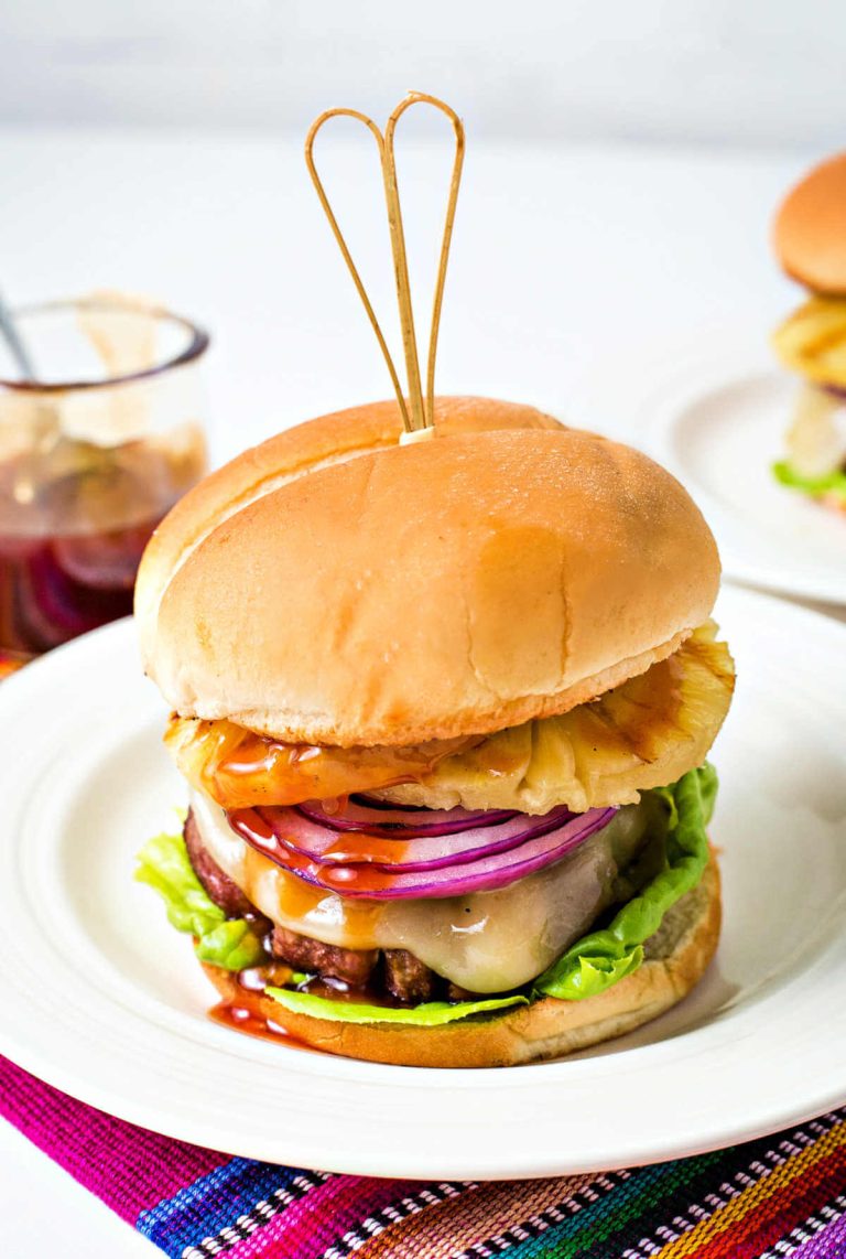 Teriyaki Grilled Hawaiian Burgers with Pineapple - Life, Love, and Good ...