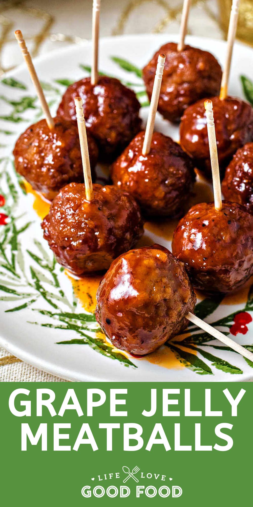 Grape Jelly Meatballs (Crockpot Recipe) - Life, Love, and Good Food