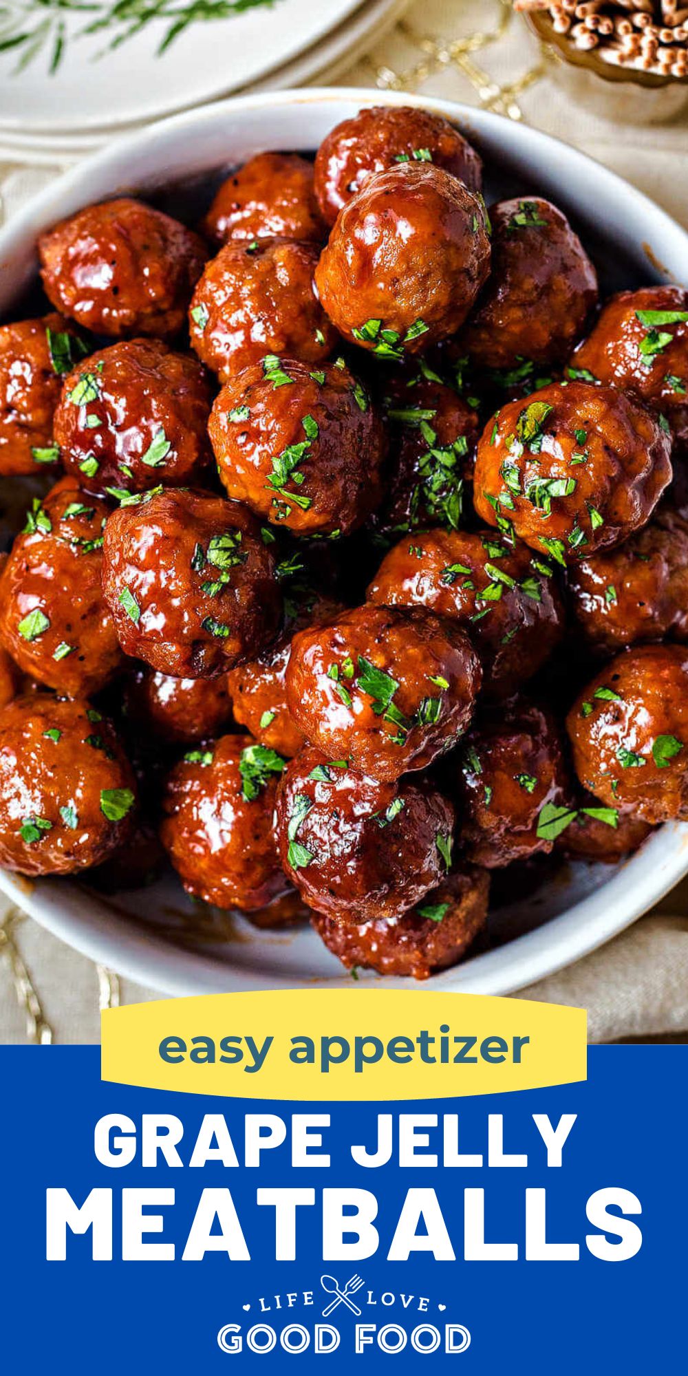Grape Jelly Meatballs (Crockpot Recipe) - Life, Love, and Good Food