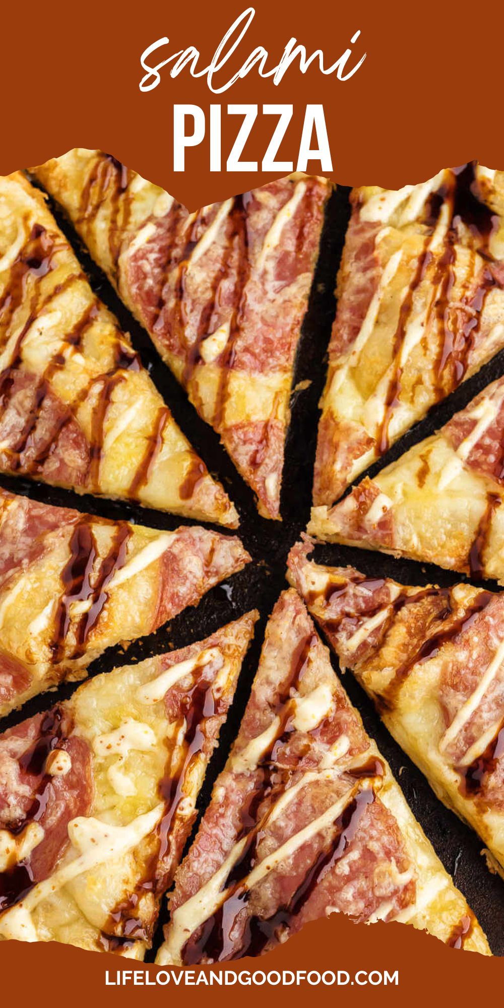Salami Pizza with Garlic Dijon Aioli - Life, Love, and Good Food