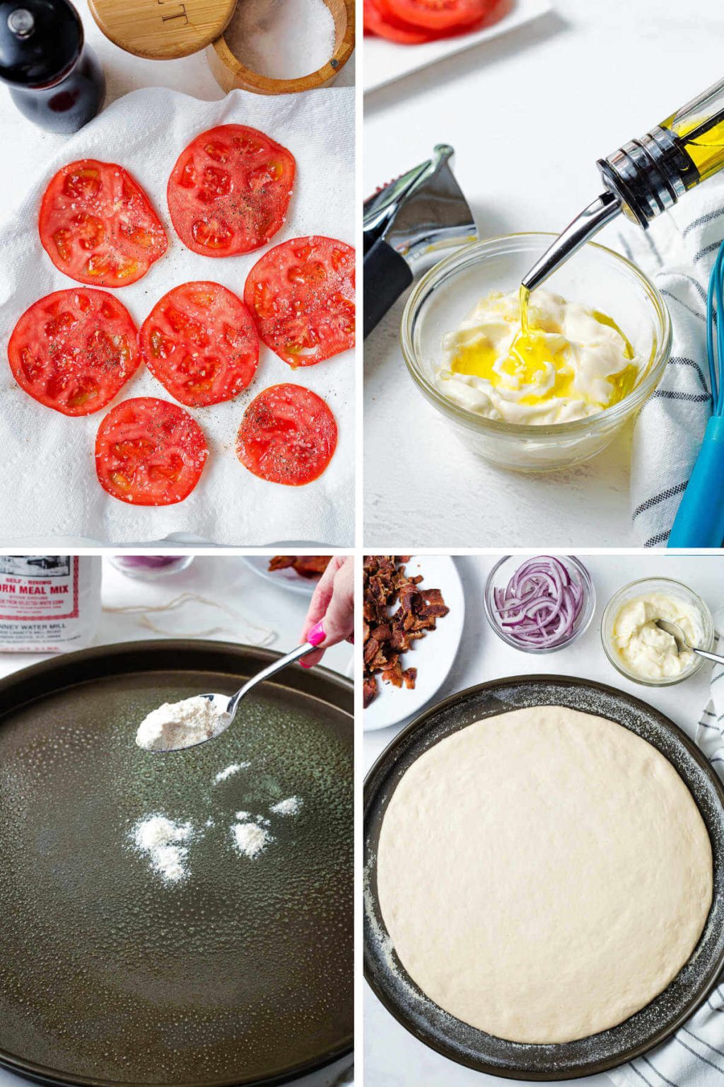 Easy Homemade Bacon Pizza with Garlic Mayo Sauce - Life, Love, and Good ...