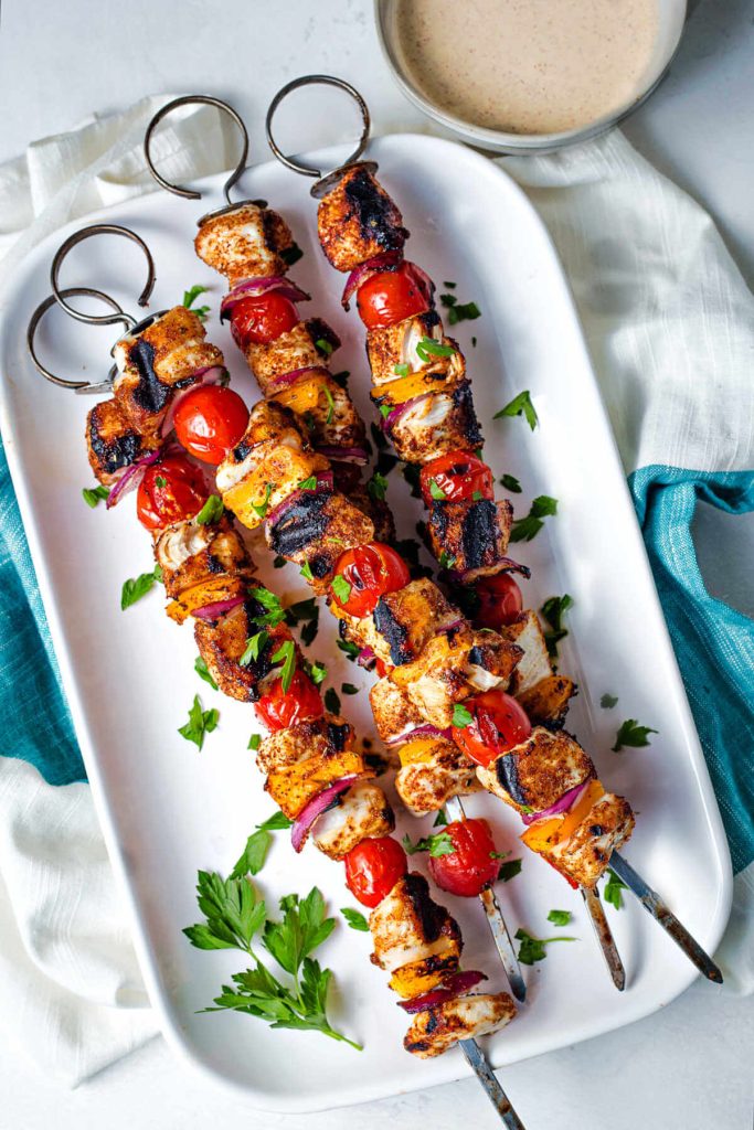 Smoky BBQ Grilled Chicken Kabobs (No Marinade) - Life, Love, and Good Food