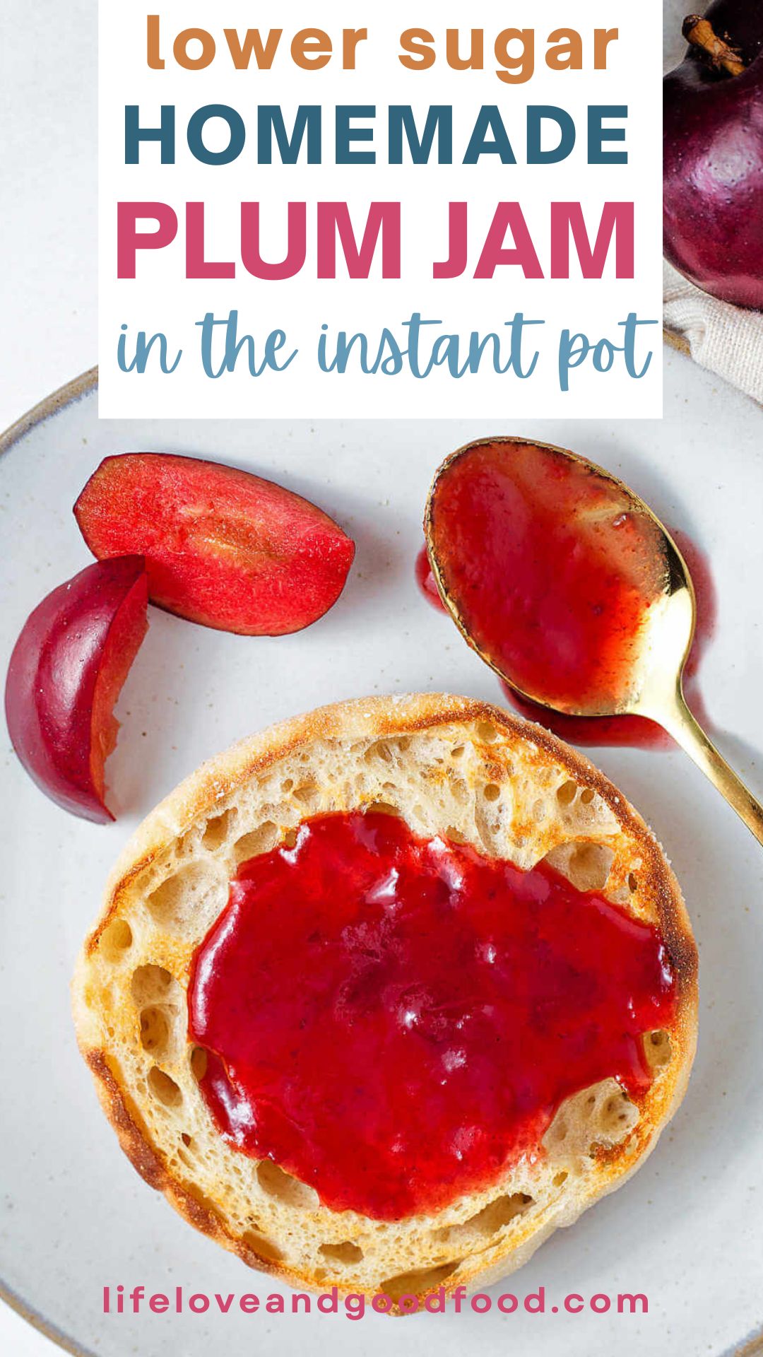 Easy Homemade Plum Jam without Pectin (Instant Pot) - Life, Love, and ...