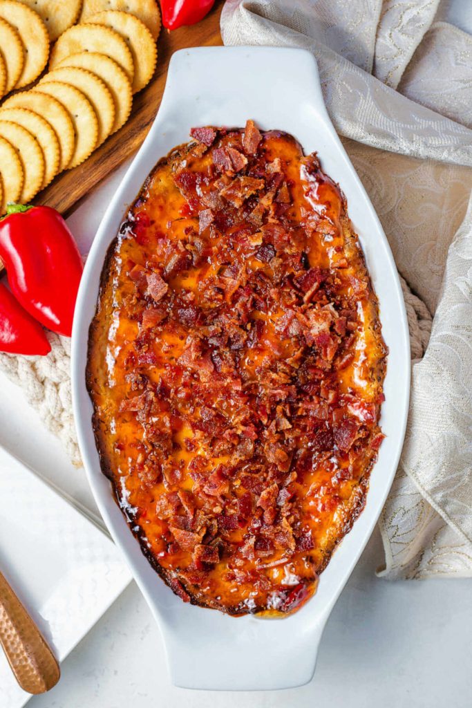 Hot Pepper Jelly Cream Cheese Dip with Bacon - Life, Love, and Good Food