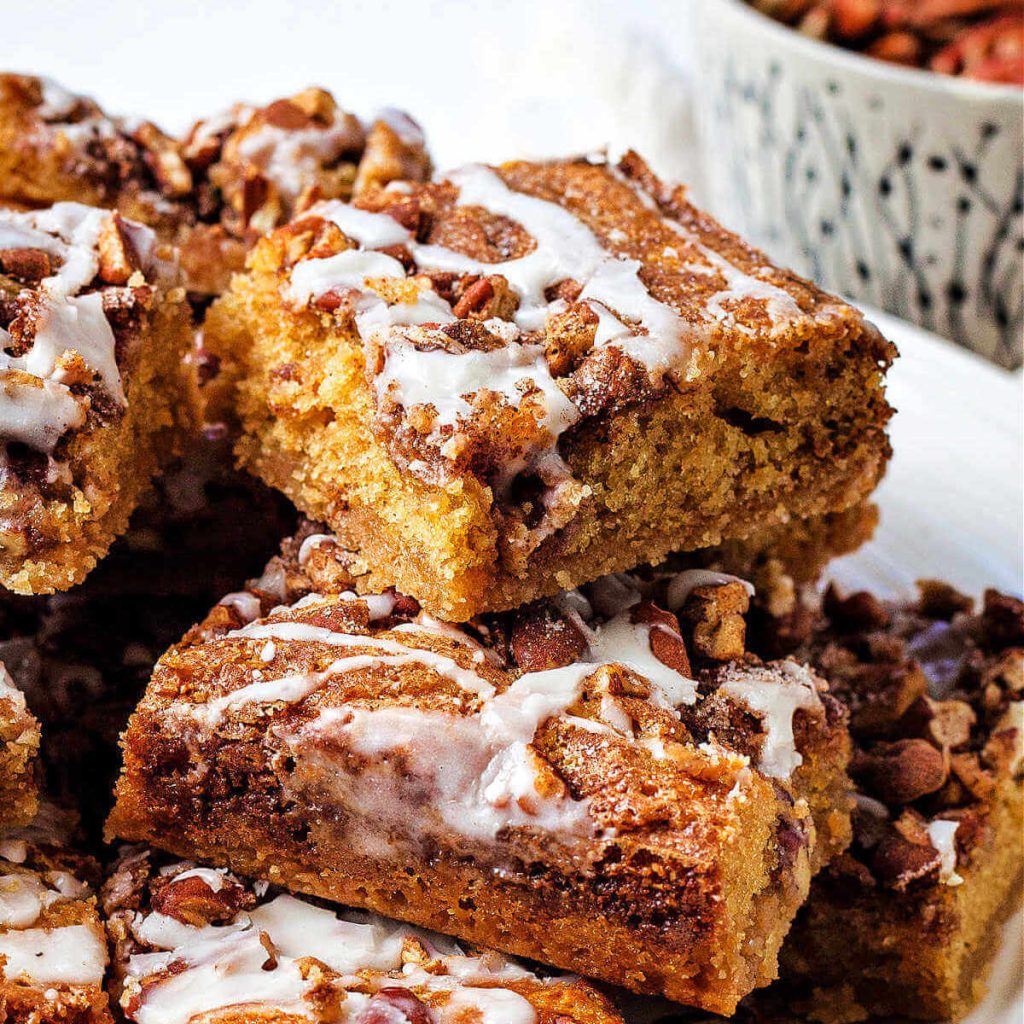 Brown Sugar Pecan Coffee Cake with Sour Cream - Life, Love, and Good Food