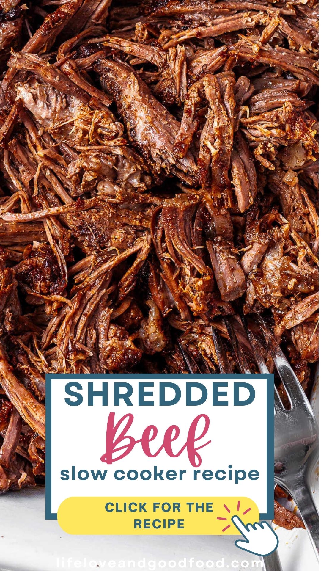 Slow Cooker Shredded Beef Recipe (Pulled BBQ Beef) - Life, Love, and ...