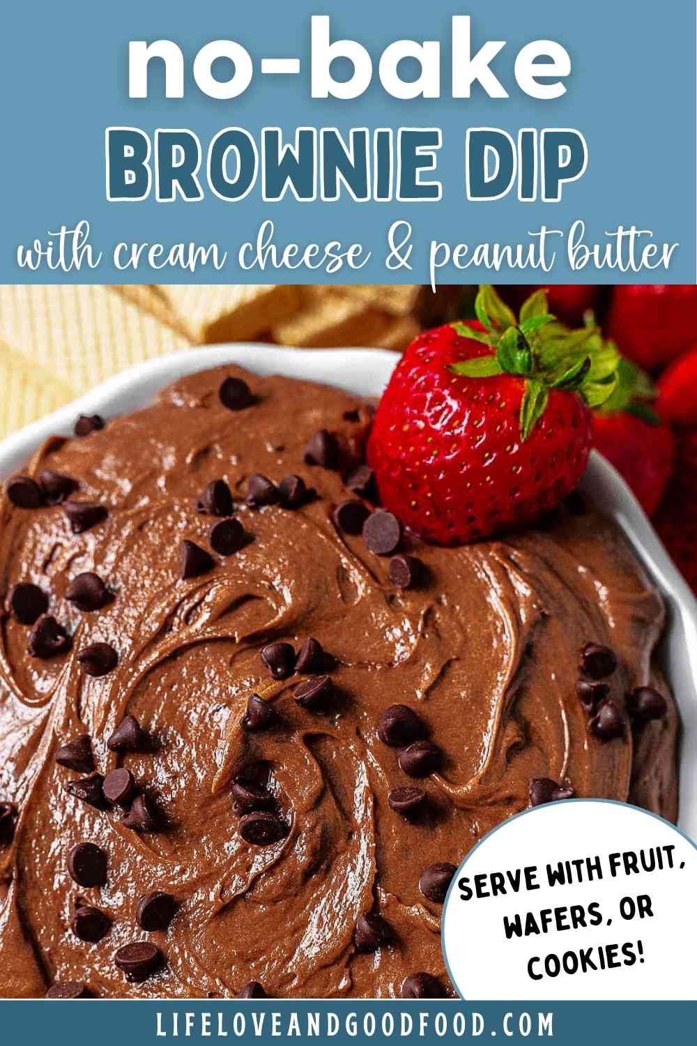Easy No-Bake Brownie Batter Dessert Dip - Life, Love, and Good Food
