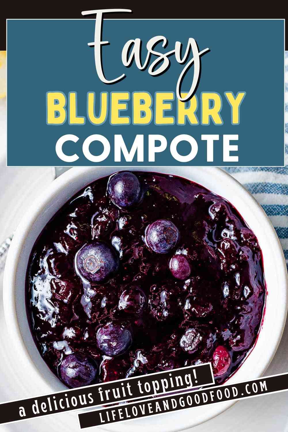 Blueberry Compote (with Fresh or Frozen Blueberries) - Life, Love, and ...