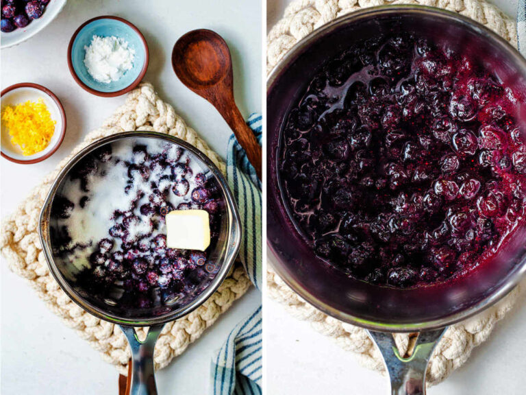 Blueberry Compote (with Fresh or Frozen Blueberries) - Life, Love, and ...