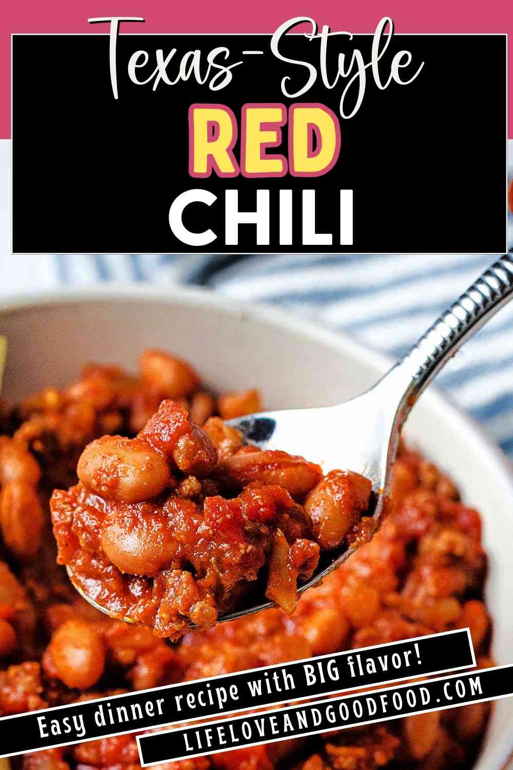 Easy Homemade Texas Style Red Chili - Life, Love, and Good Food