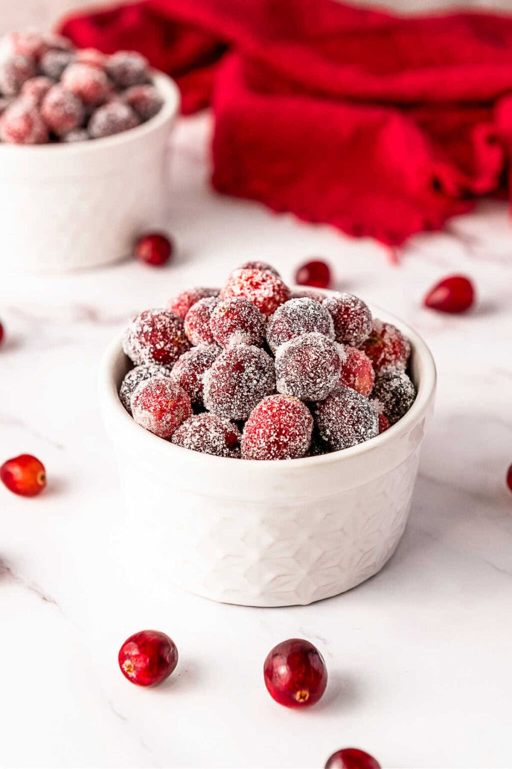 Crimson Sugared Cranberries (Candied Cranberries) - Life, Love, and ...