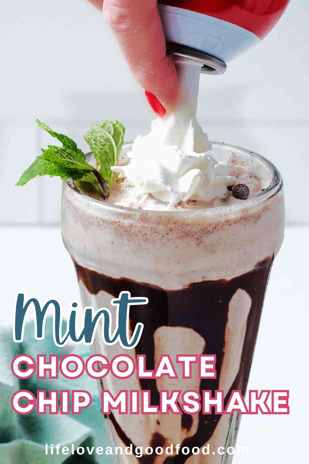 Mint Chocolate Chip Milkshake - Life, Love, and Good Food
