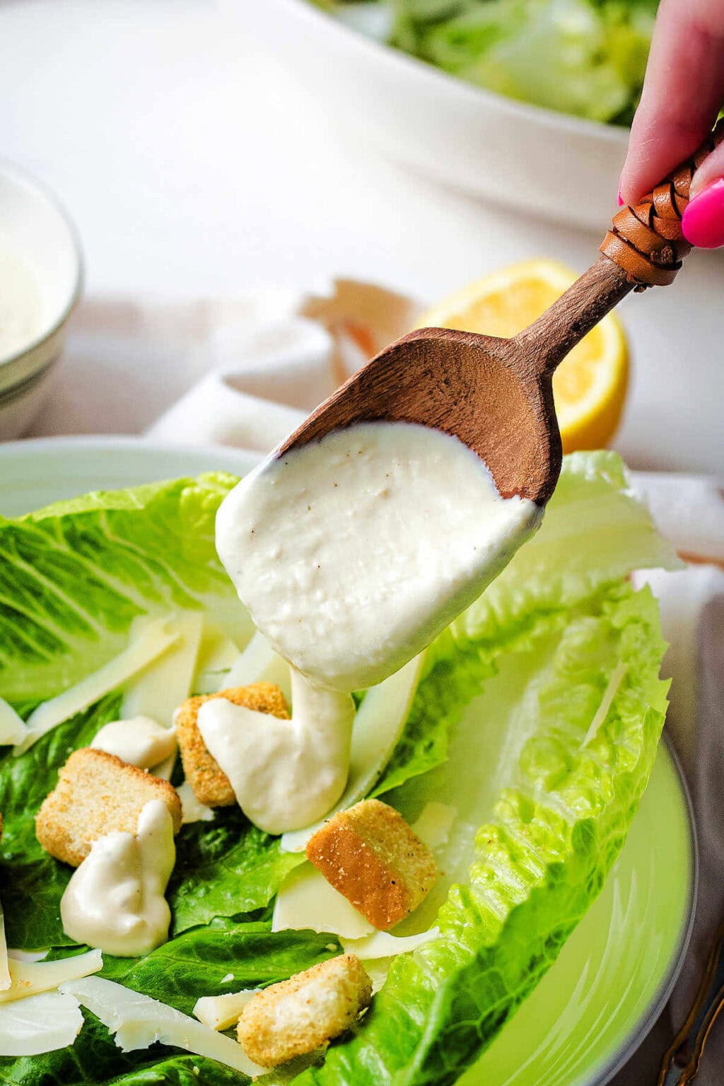 Greek Yogurt Caesar Dressing Recipe Without Anchovies - Life, Love, and ...